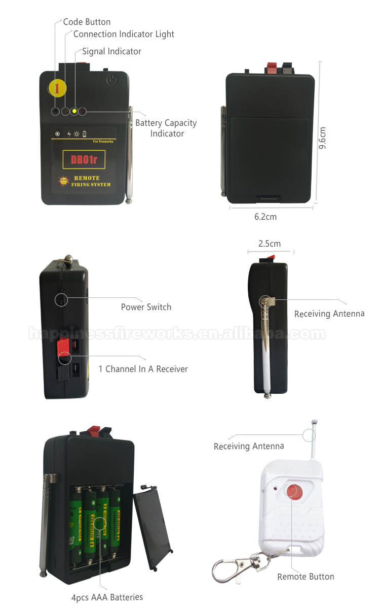 DB01r remote electronic ignition - fireworks firing systems