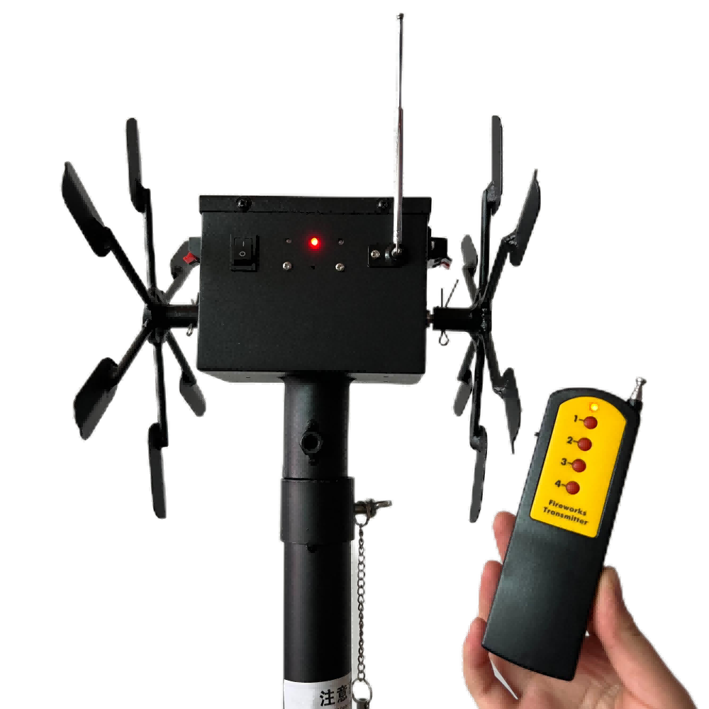 12 Channel Windmill Rotating Cold Fountain Fireworks Firing System ...